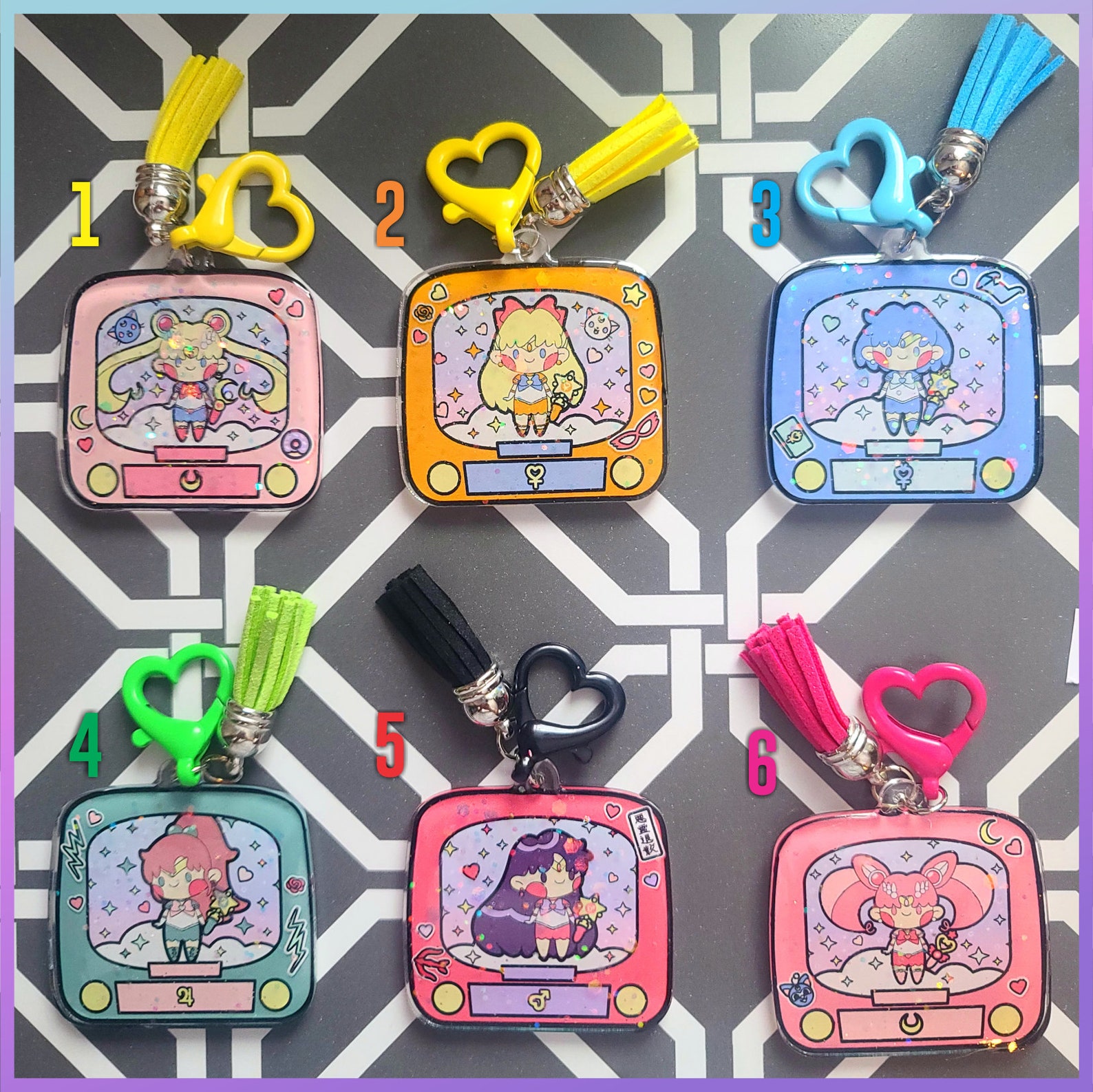 MAGICAL GIRL KEYCHAINS | Resin Keychains | Handcrafted | Nerdy Gifts ...