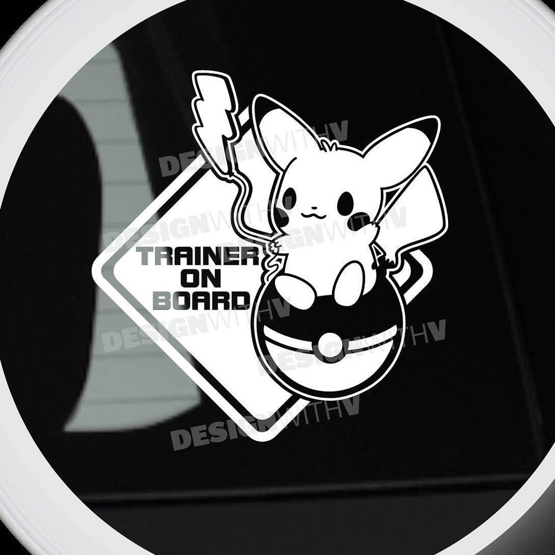 Baby on Board - Vinyl Car Decal - PIKACHU 6"x6" - Etsy