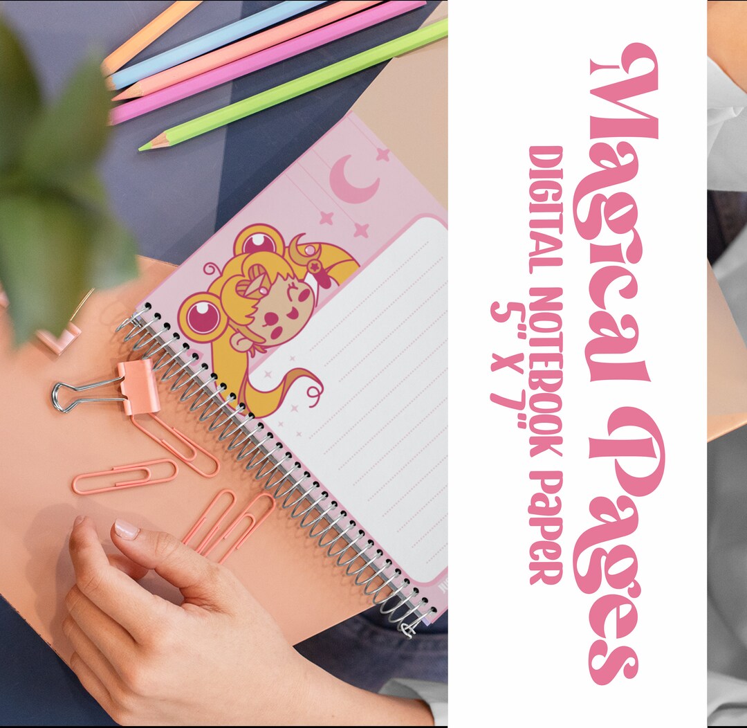 MAGICAL NOTEPAPER Digital Notebook Paper - Etsy