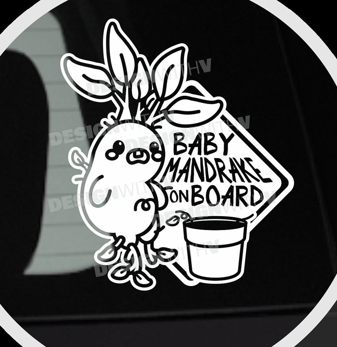 Baby on Board - Vinyl Car Decal - MANDRAKE 6"x6" - Etsy