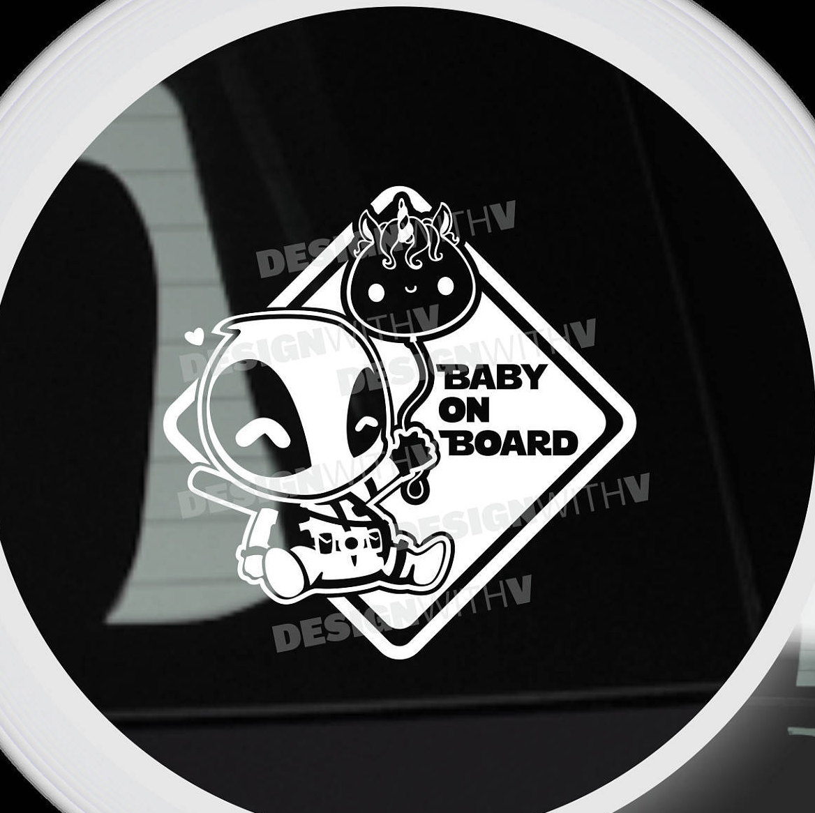 Baby on Board Vinyl Car Decal Deadpool 6x6 - Etsy