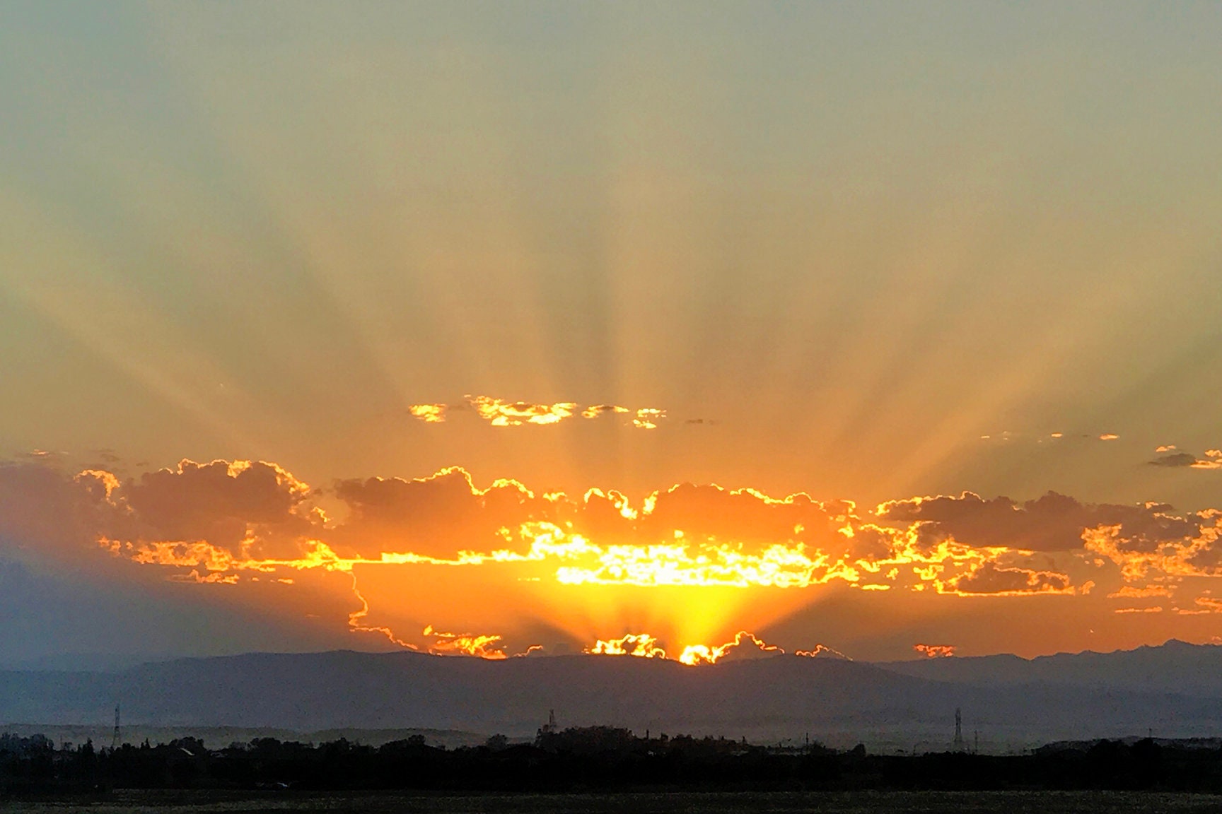 Sunrise Beams Canvas Wrap 16x24 - Etsy