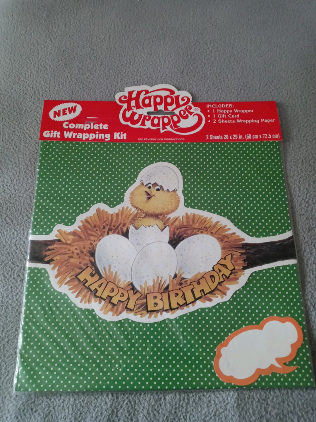 Happy Wrapper Complete Gift Wrapping Kit / Bird Nest Happy Birthday - Etsy