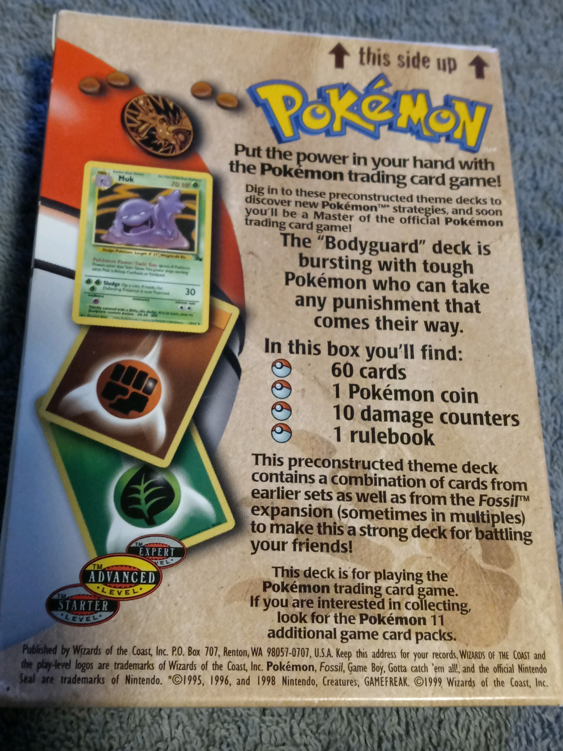 Pokemon 1999 Bodyguard Theme Deck Wizards of the Coast - Etsy