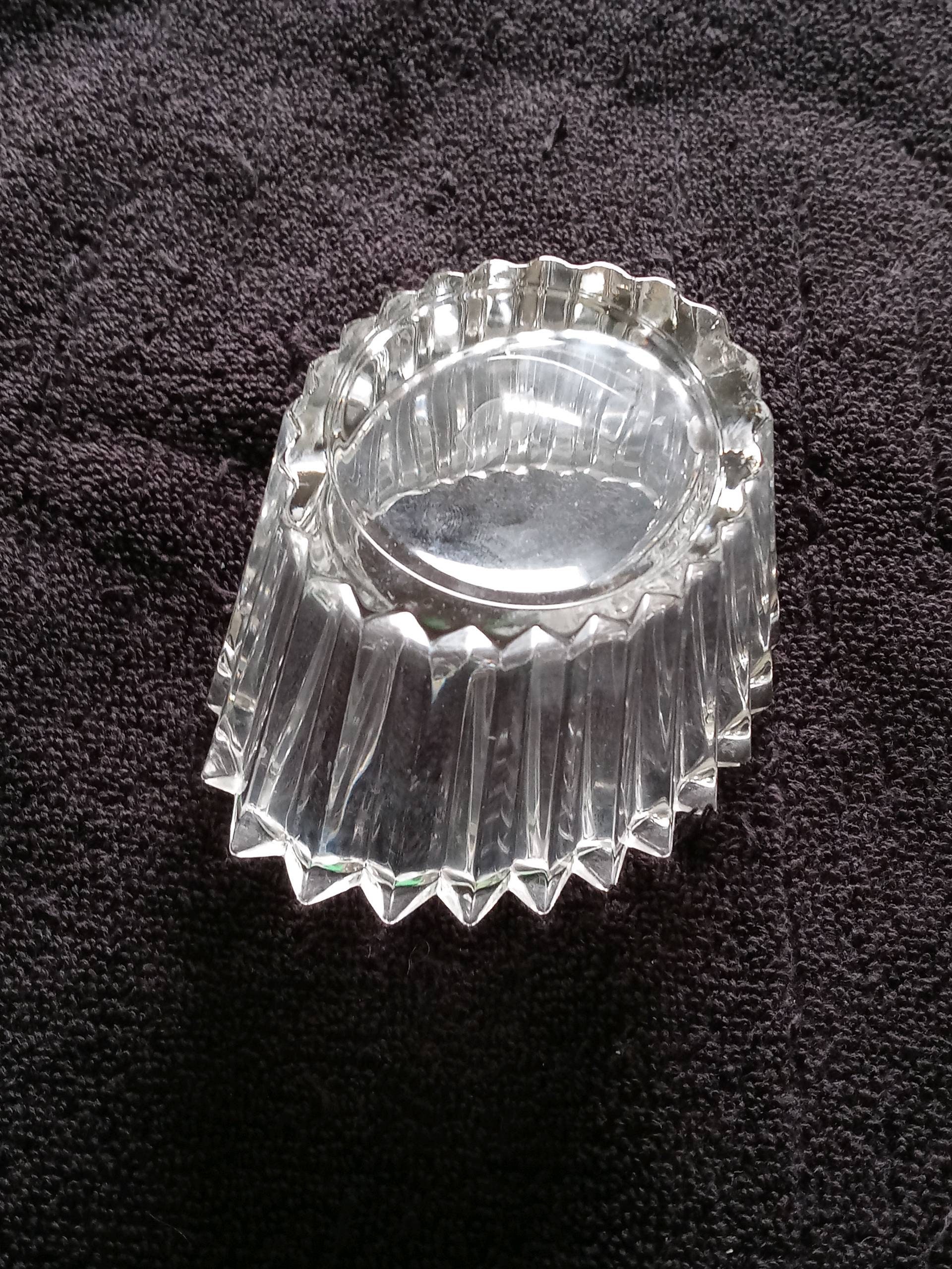 Vintage Crystal Trinket Dish antique - Etsy
