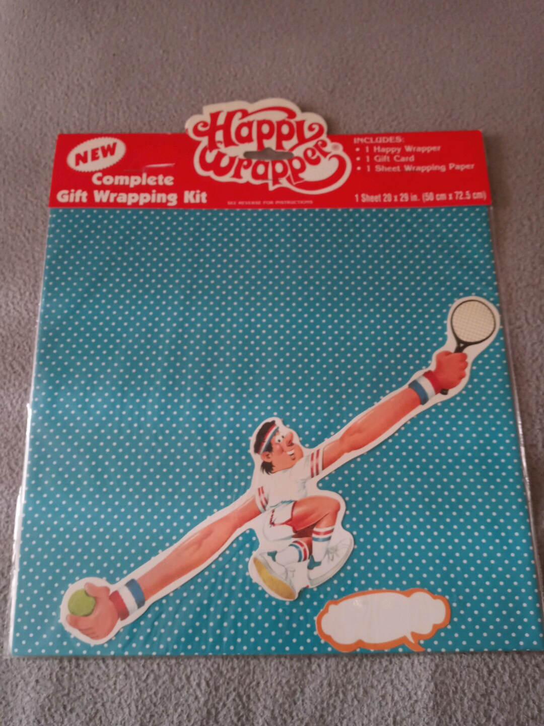 Happy Wrapper Complete Gift Wrapping Kit / Tennis Player - Etsy