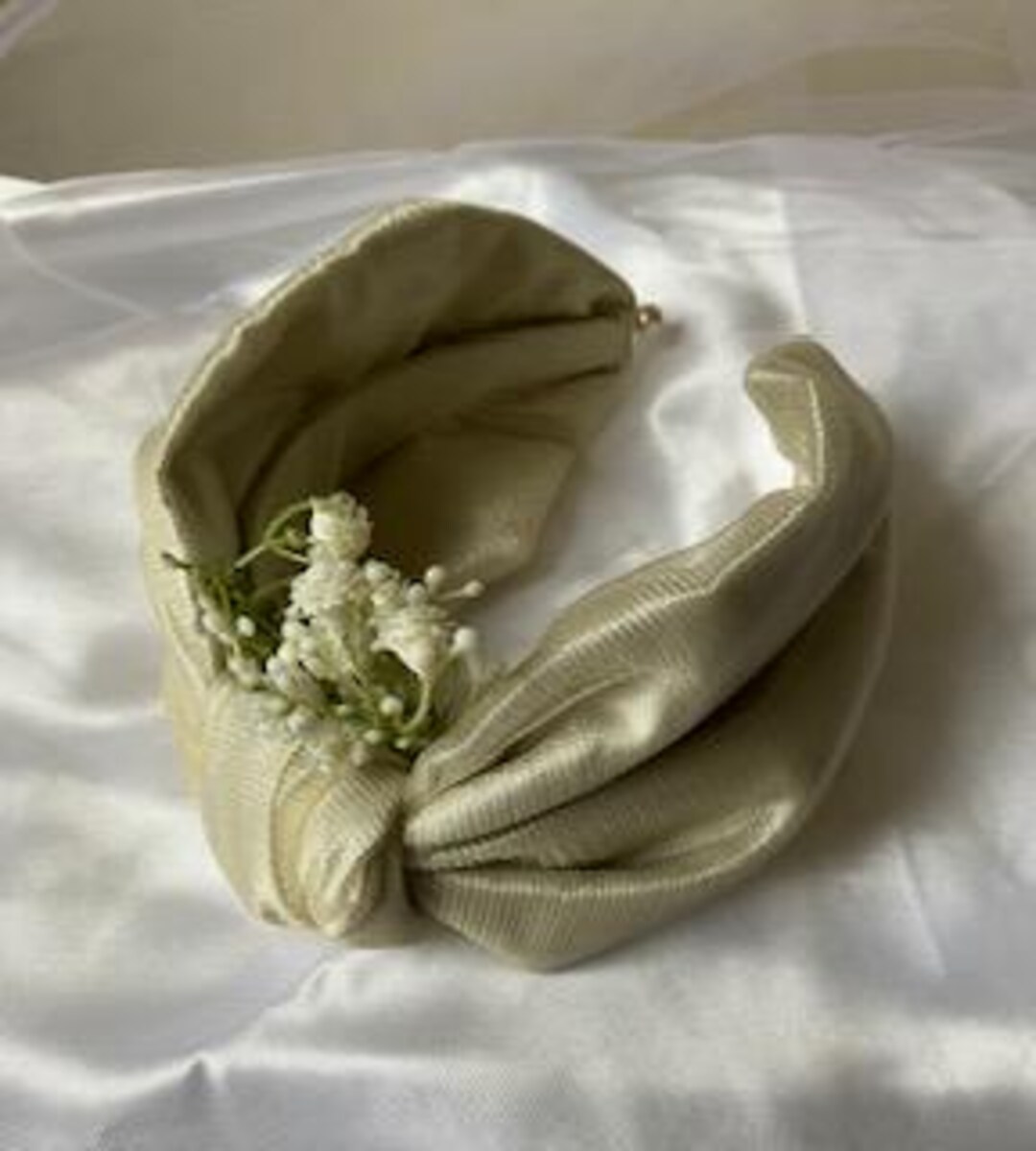 Ada 40s Style Bridal Wide Cream Turban Headband With Netting 40s Theme ...