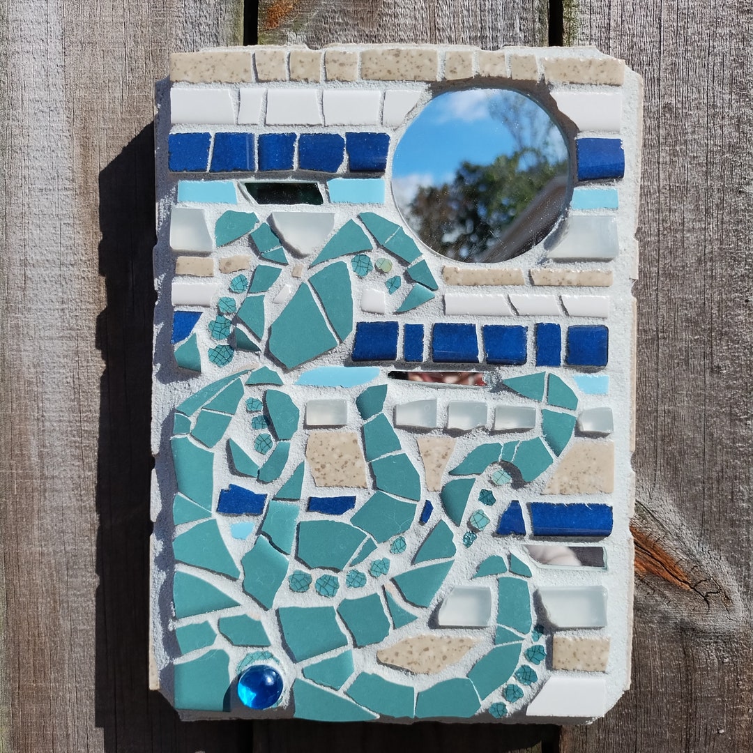 Octopus Moon: Mosaic Original Handmade Primitive Folk Art - Etsy