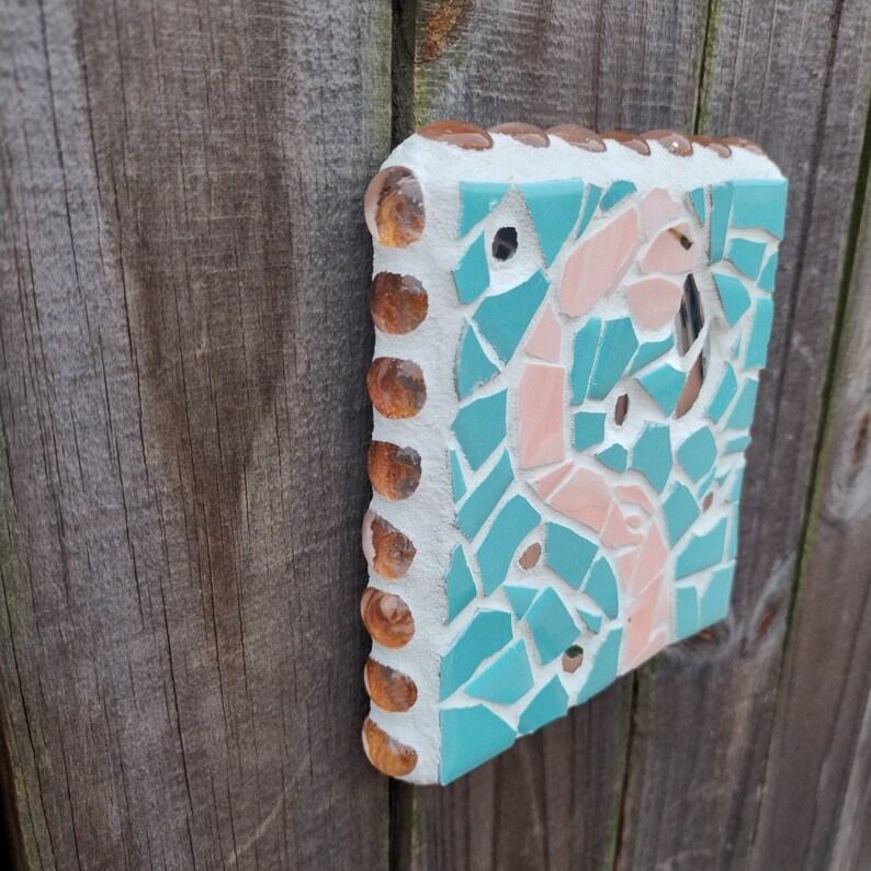 Adalia: Flamingo Mosaic Wall Art Made With Repurposed Ceramic Tile ...