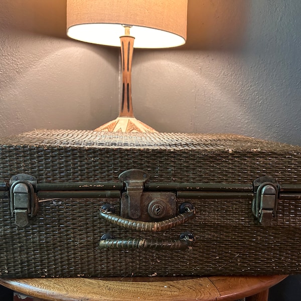 Rattan Suitcase - Etsy