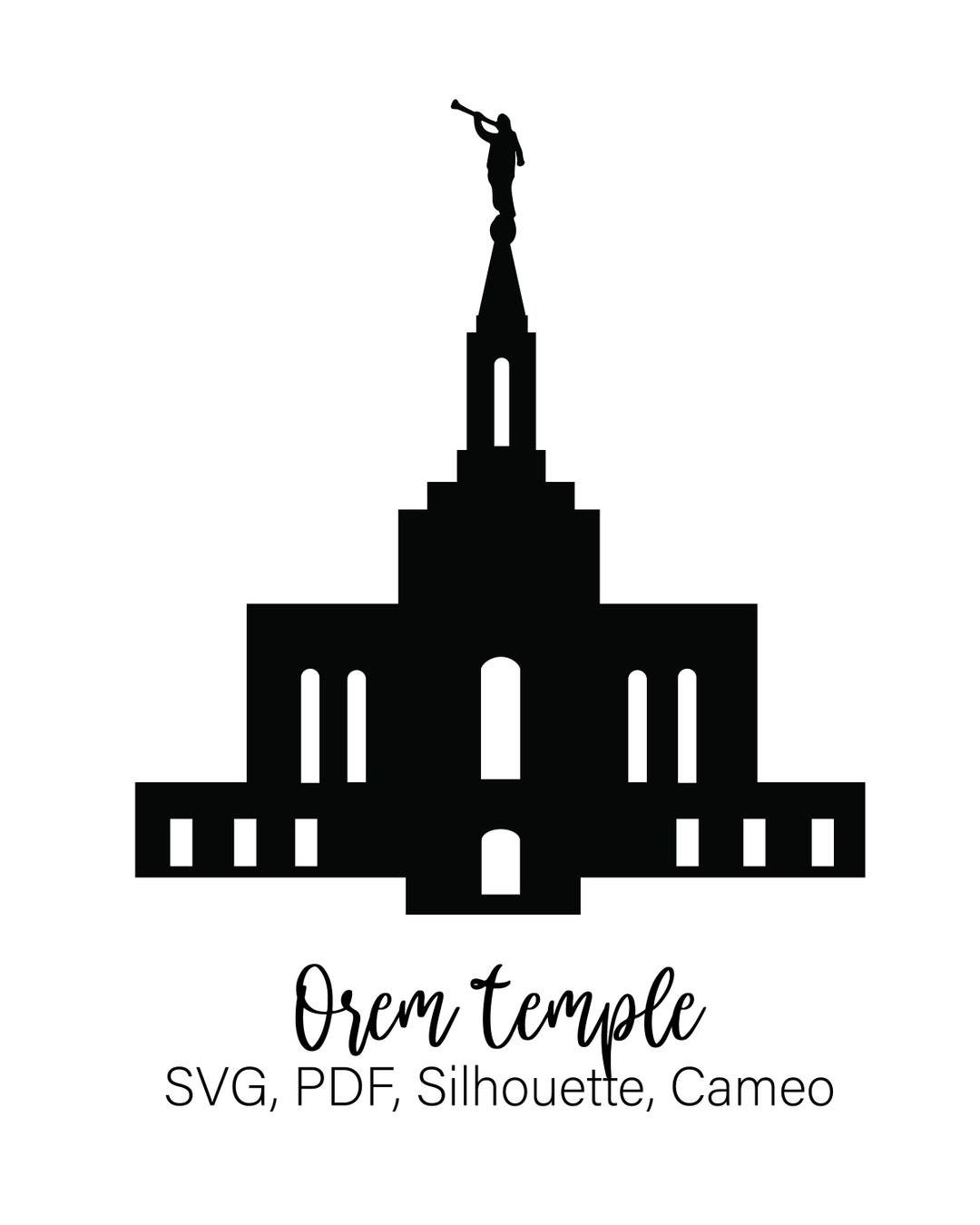 Orem Temple Clip Art Svg/silhouette/jpg - Etsy