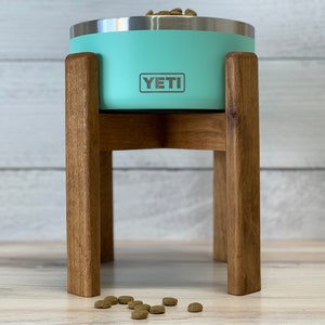 Custom Modern Elevated Dog Bowl Stand Mid-century Feeding Stand Options ...