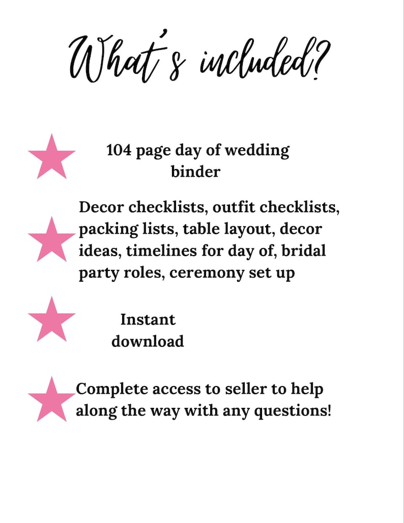 Day of Wedding Binder - Etsy