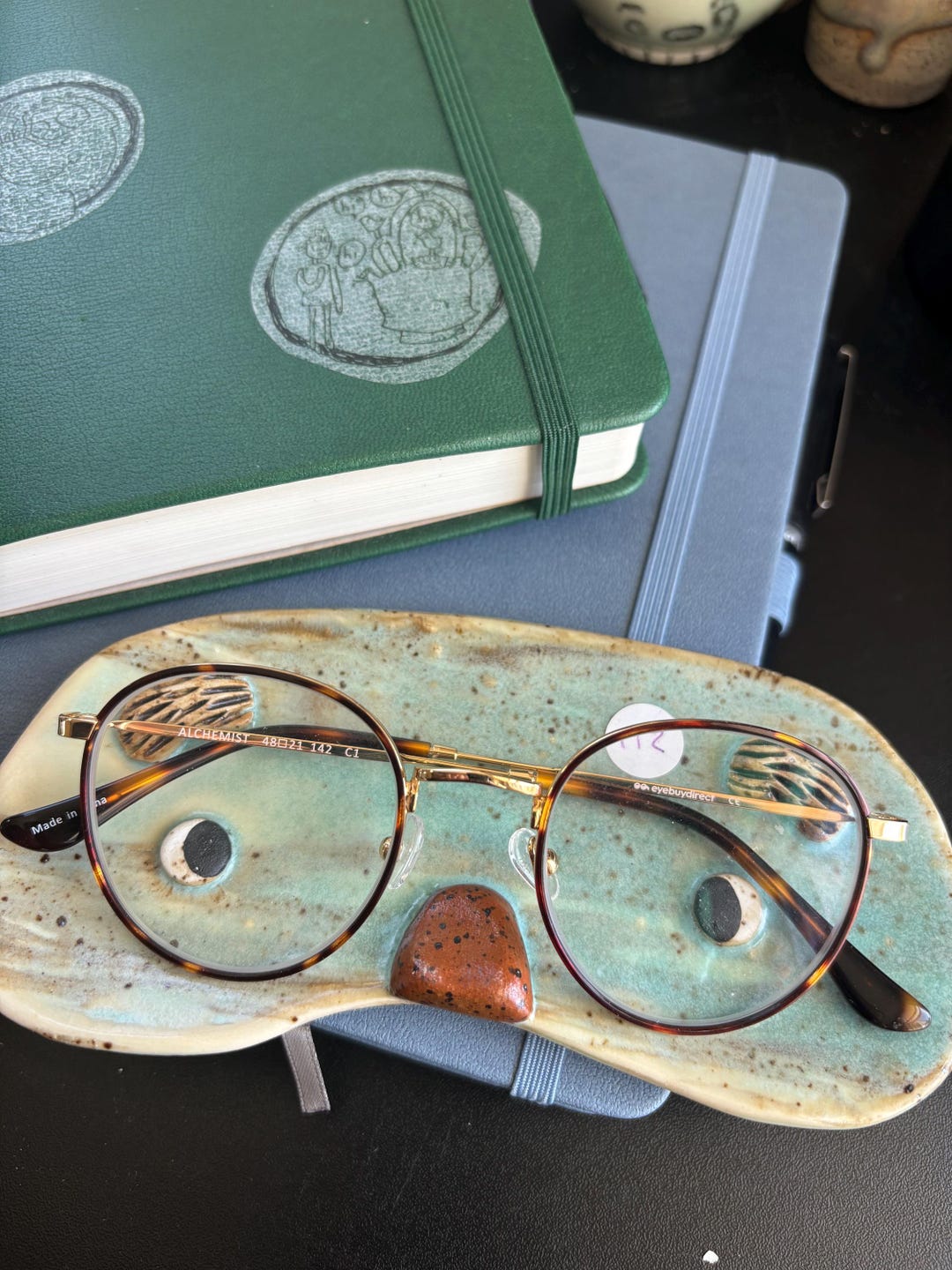 Peeper Keeper Handmade Ceramic Face Glasses Tray - Etsy