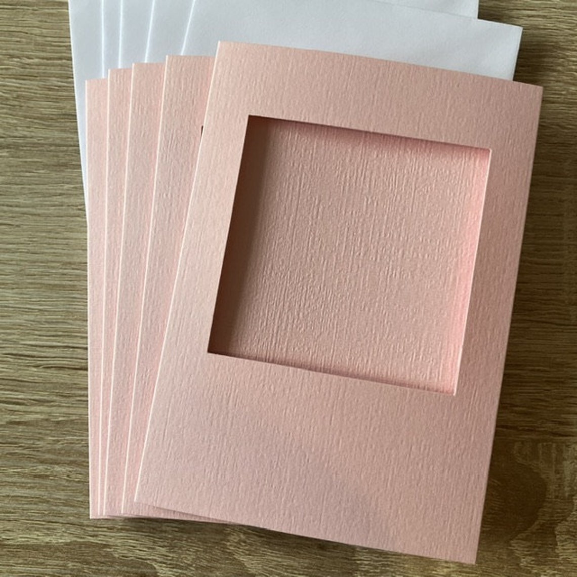 5x Tri-fold Aperture Cards Linen Effect 3 Fold Card Ideal for Cross ...