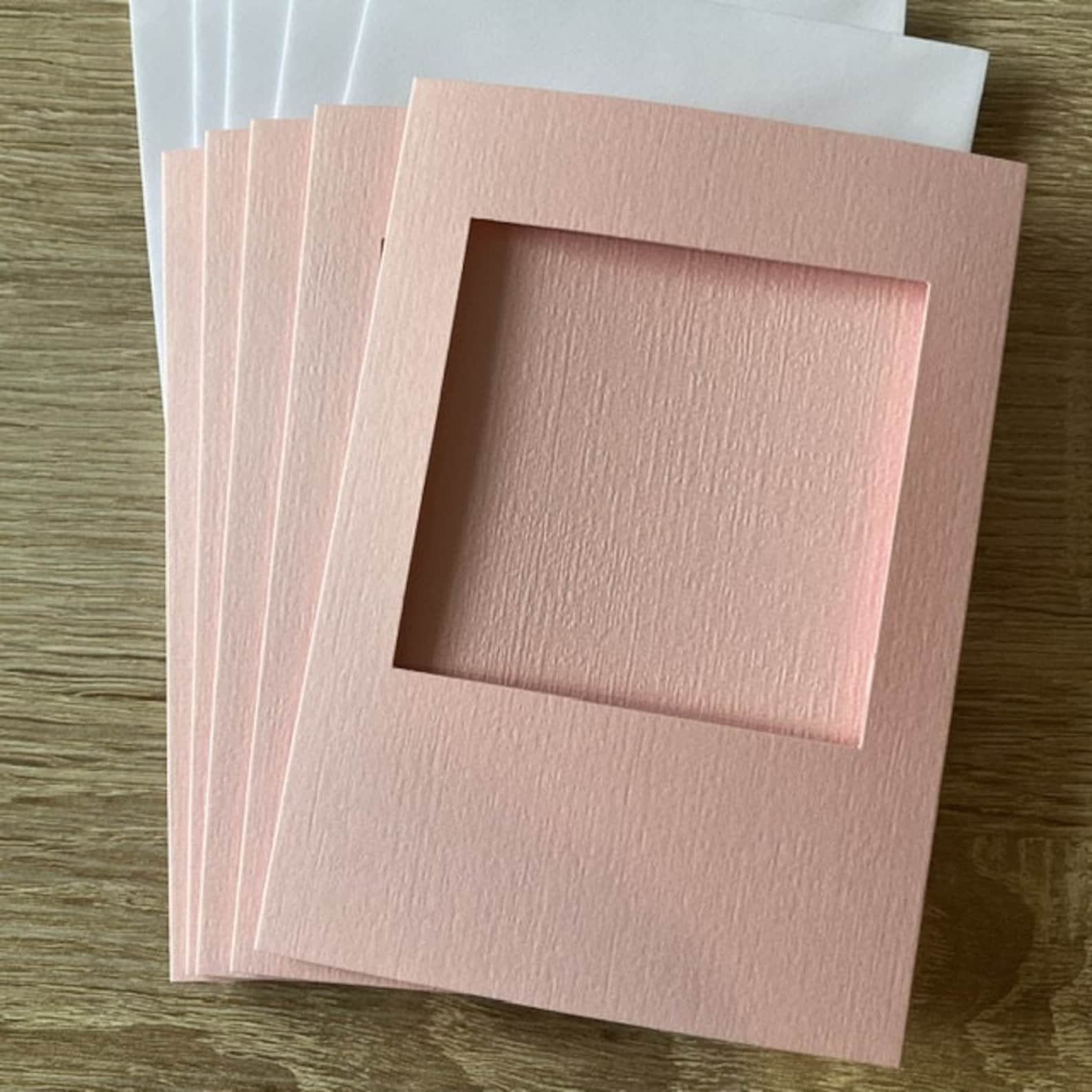 5x Tri-fold Aperture Cards Linen Effect 3 Fold Card Ideal for Cross ...