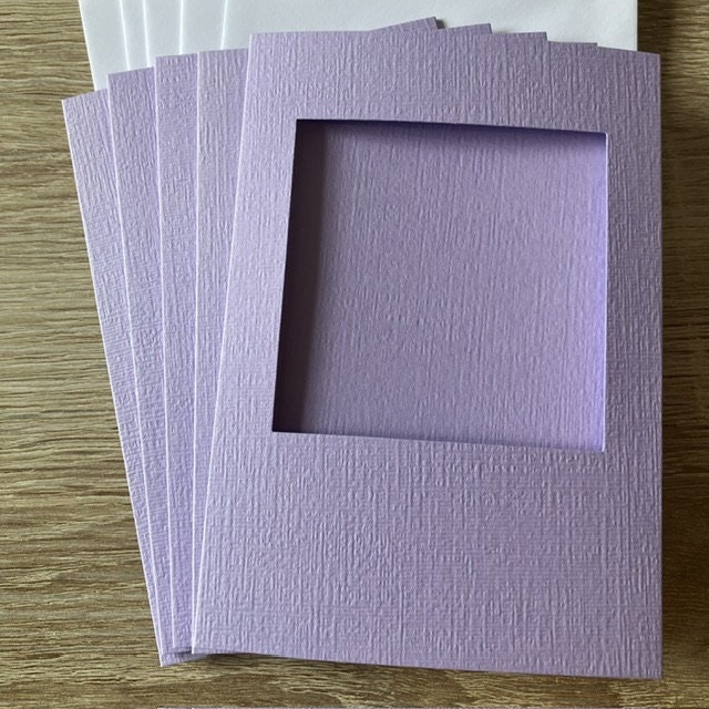 5x Tri-fold Aperture Cards Linen Effect 3 Fold Card Ideal for Cross ...