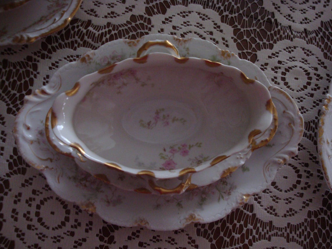 Huge Lot of 84 Pieces of Theodore Haviland Dishes Schleiger 145 & Other ...
