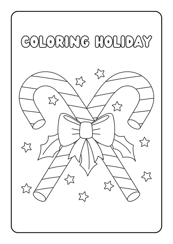 Winter Holiday Coloring Page