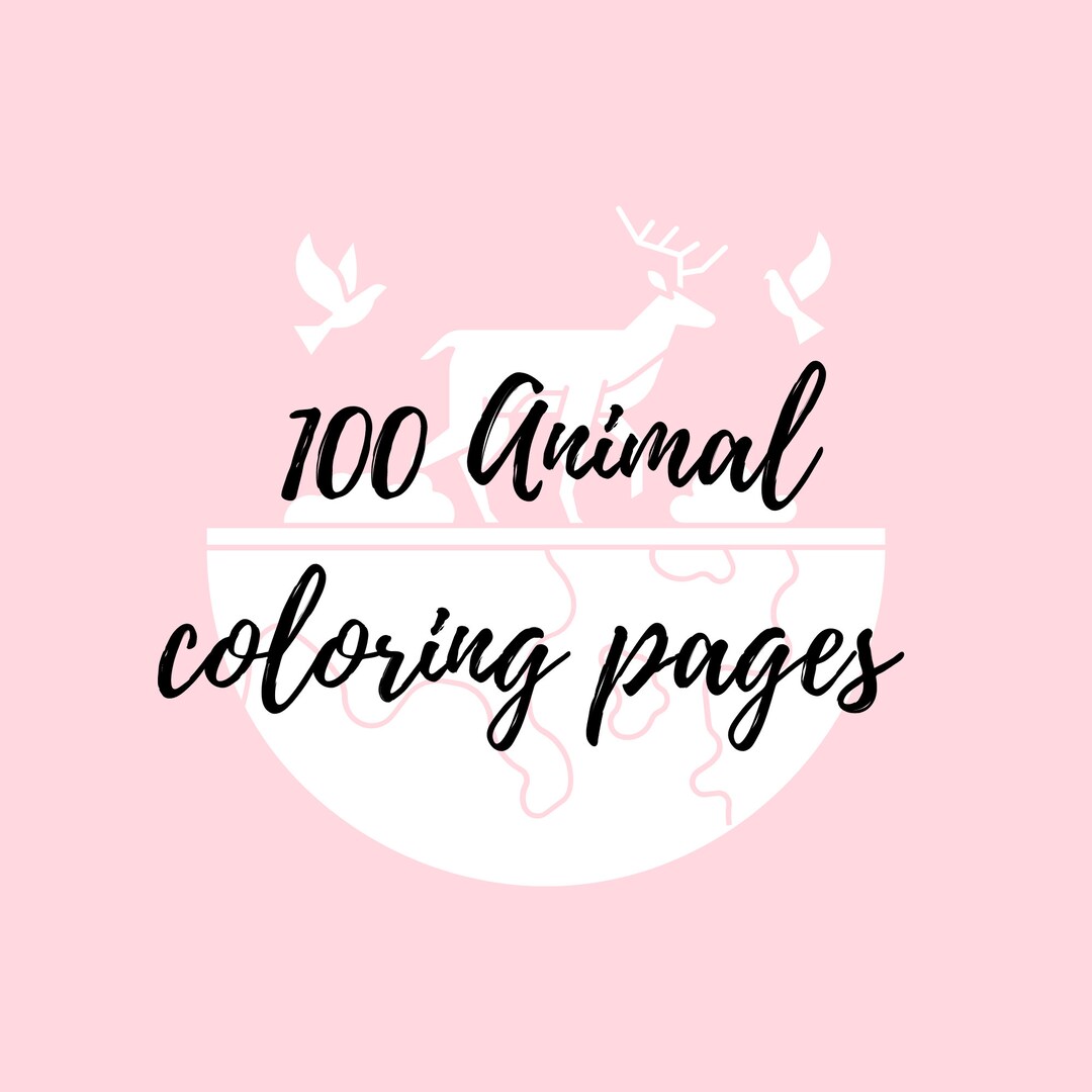 100 Animal Coloring Pages, Coloring Page, Coloring Pages, Coloring Book ...
