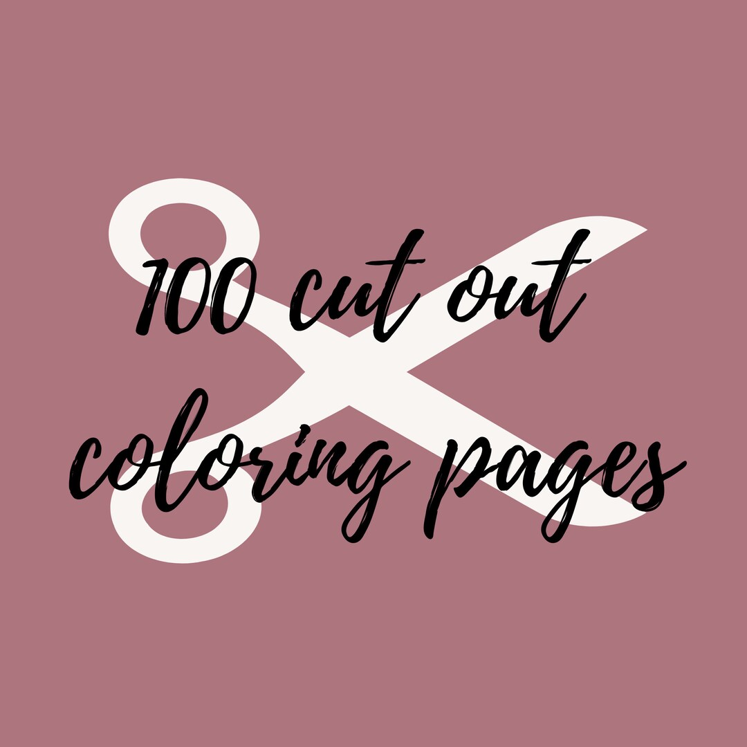 100 Cut Out Coloring Pages, Coloring Page, Coloring Pages, Coloring ...
