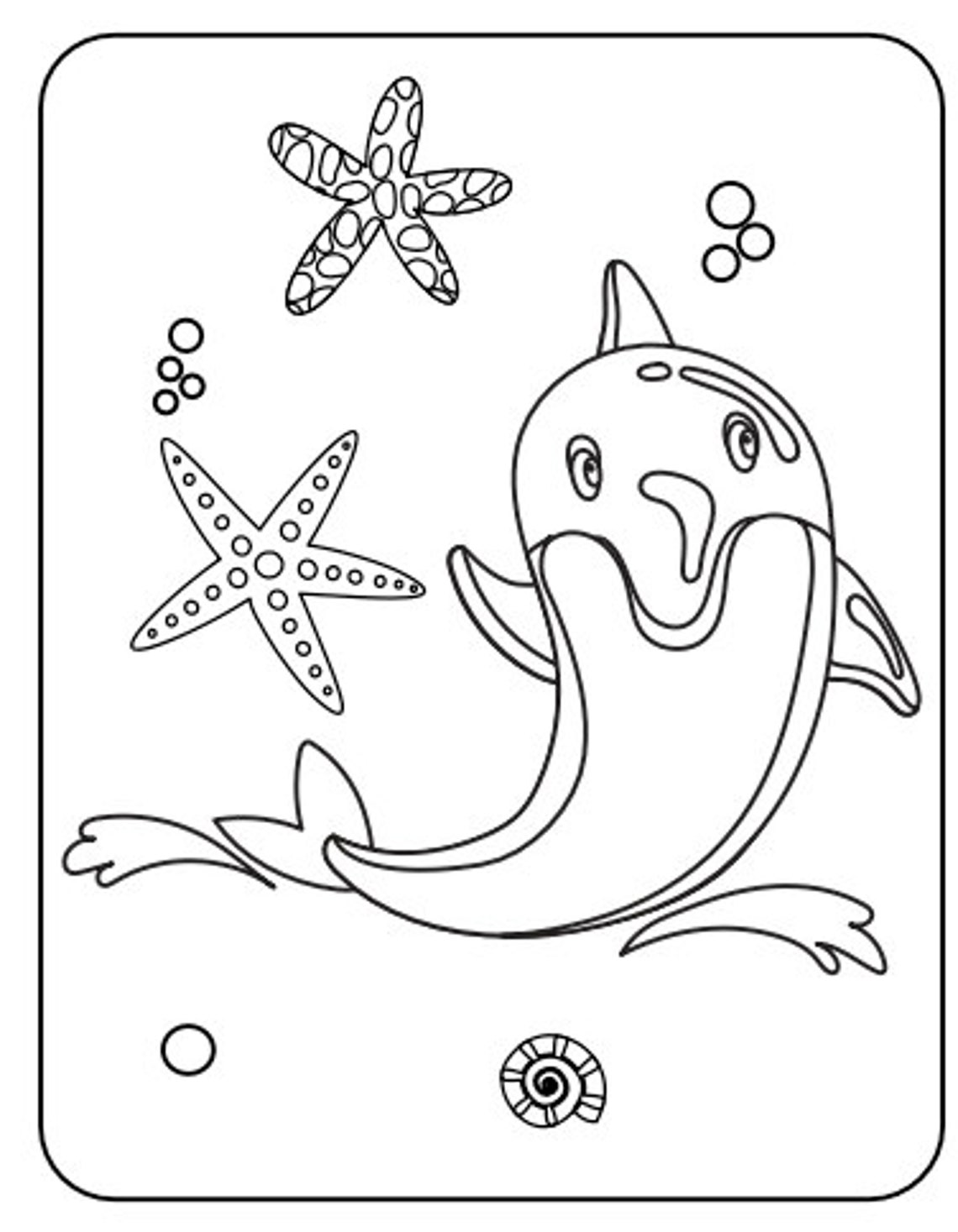 20 Dolphin Coloring Photos Coloring Page Coloring Pages - Etsy