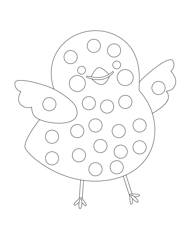 30 Dot Animal Marker Coloring Pages, Coloring Page, Coloring Pages ...