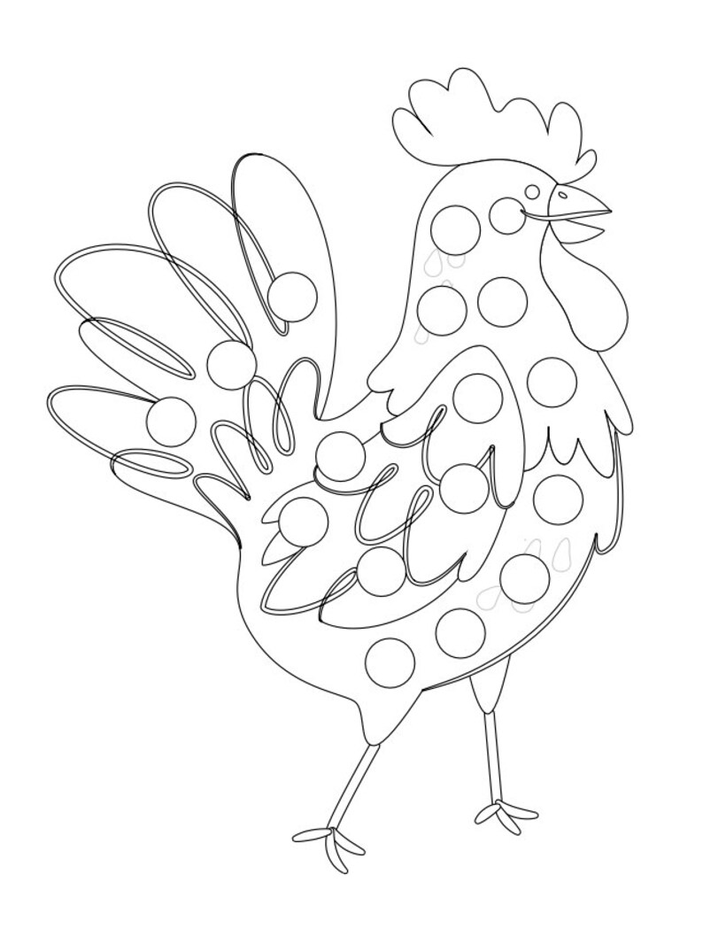 30 Dot Animal Marker Coloring Pages, Coloring Page, Coloring Pages ...