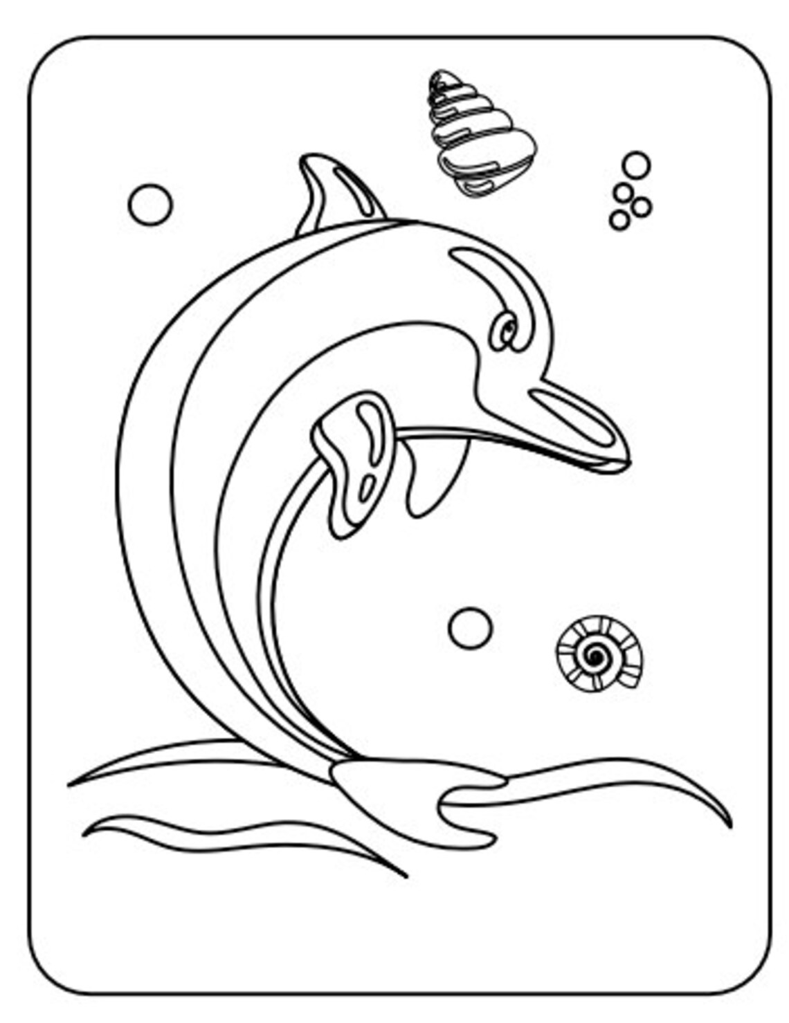 20 Dolphin Coloring Photos Coloring Page Coloring Pages - Etsy
