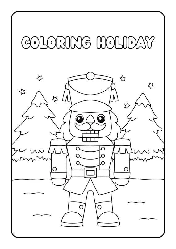 December Holiday Coloring Pages
