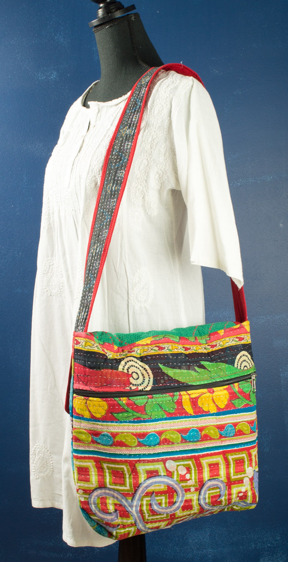 Indian Kantha Shoulder Bagreusable Sling Baghippie | Etsy