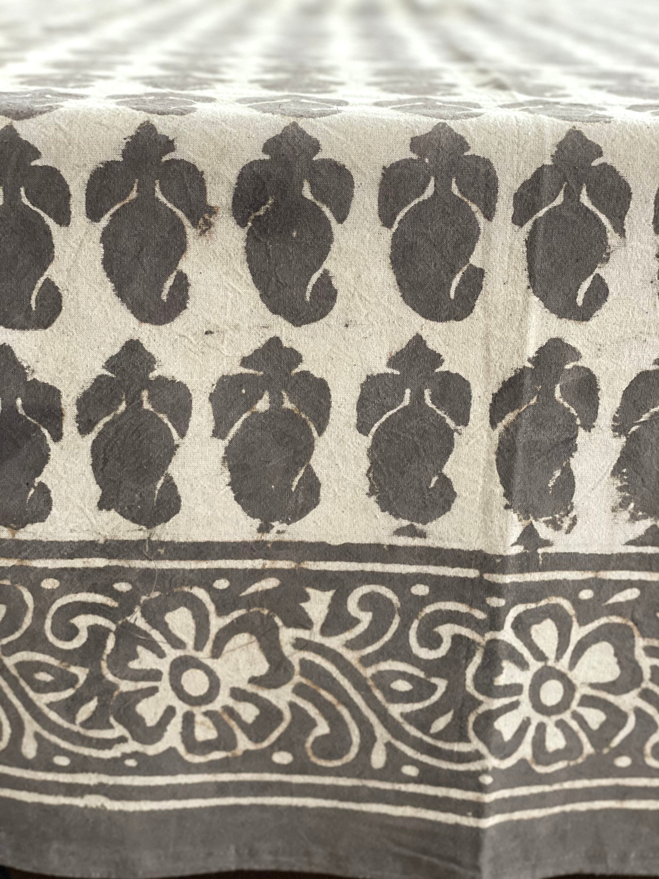 Brown Paisley Block Printed/ Back in Stock/vintage Inspired - Etsy