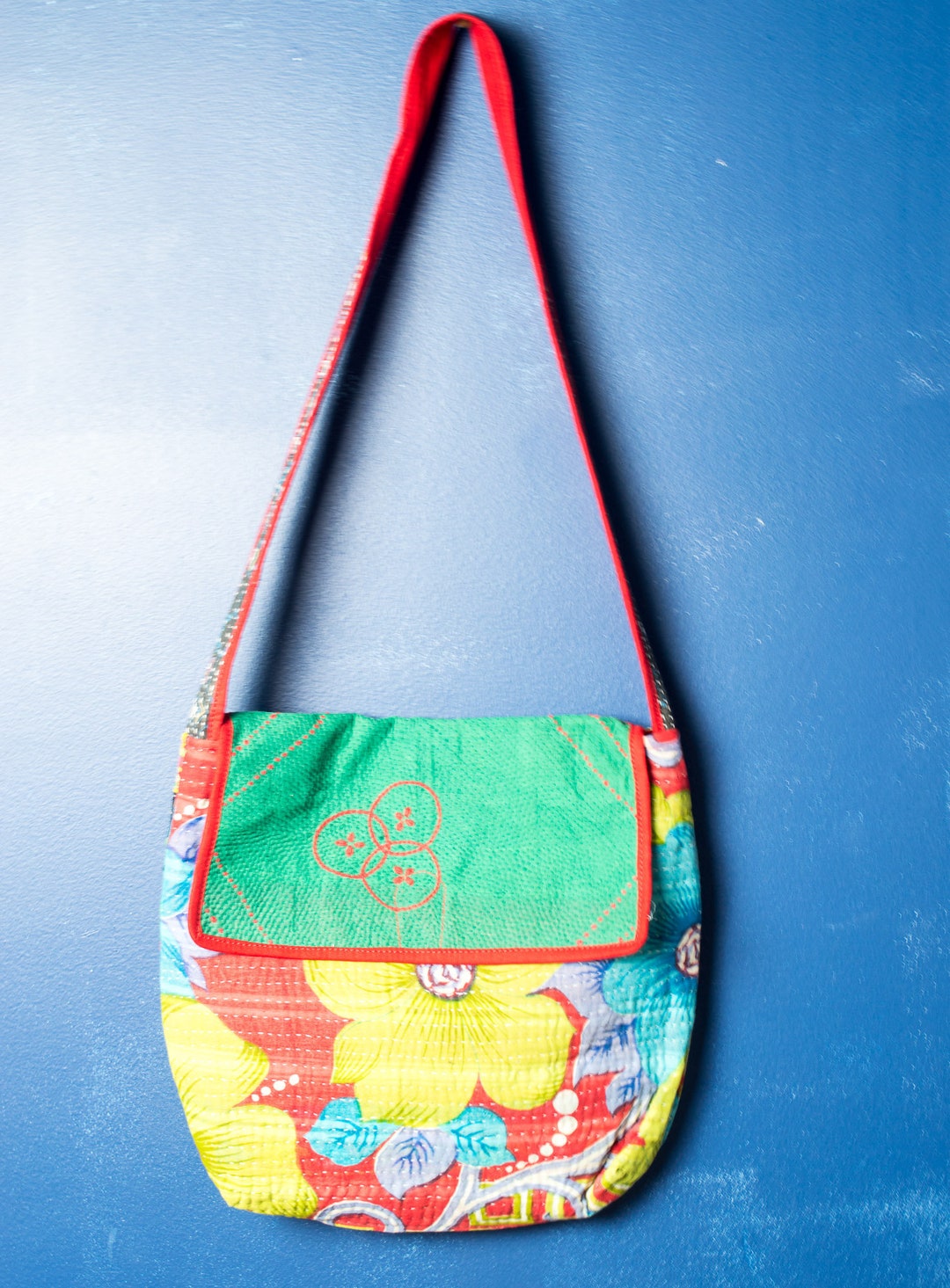 Indian Kantha Shoulder Bagreusable Sling Baghippie - Etsy