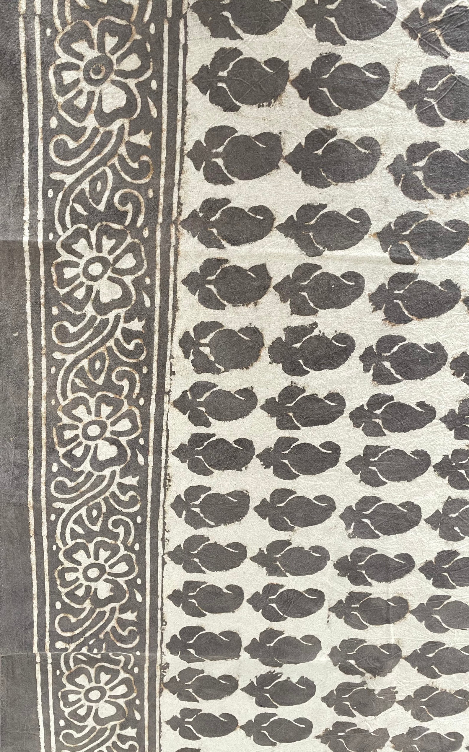 Brown Paisley Block Printed/ Back in Stock/vintage Inspired - Etsy