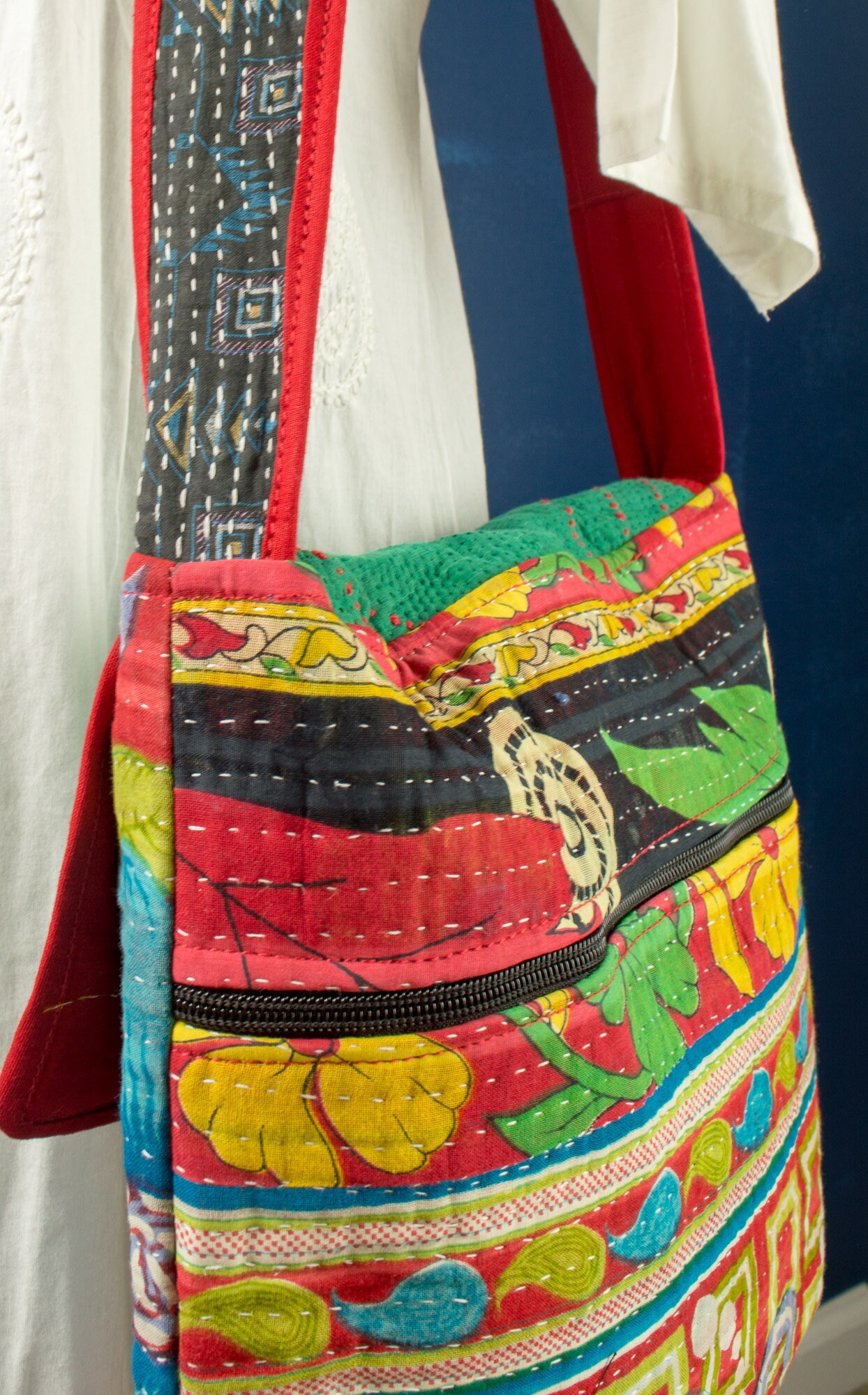 Indian Kantha Shoulder Bagreusable Sling Baghippie | Etsy