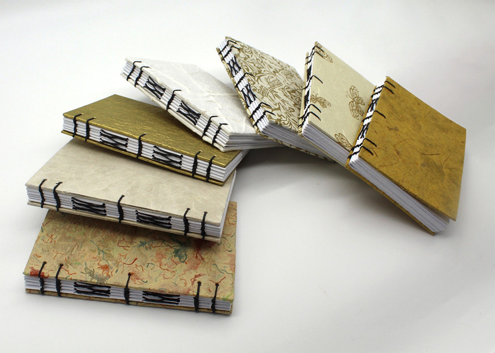 Hand-bound Sketchbooks Coptic Stitch and French Link Binding - Etsy