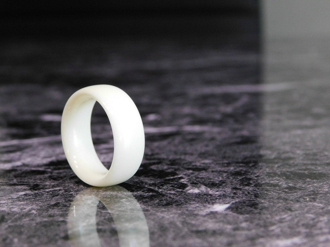 Pure White Glow Ring - Etsy
