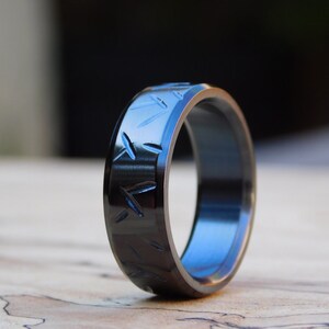 Black Ti Battle-born Ring - Etsy