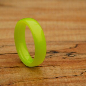 Neon Yellow Glow Ring - Etsy