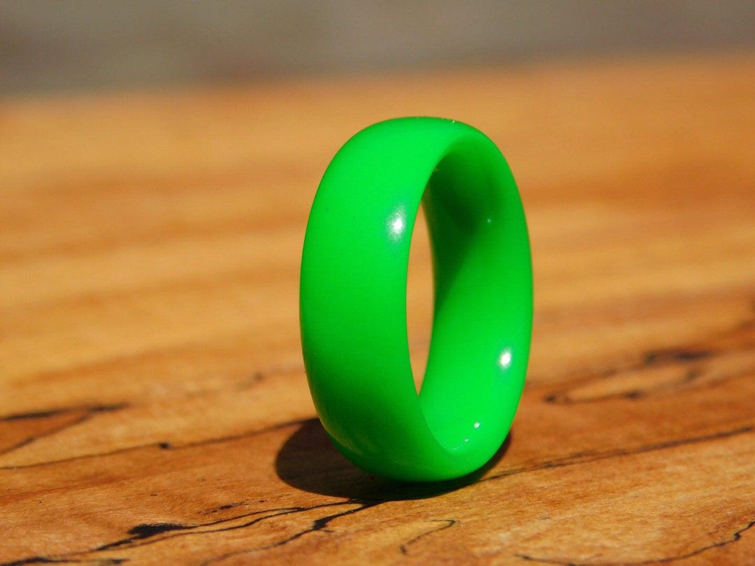 Neon Green Glow Ring - Etsy