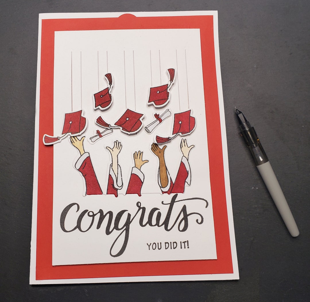 Graduation Card | Congrats Interactive Card | Mortarboards | Fun ...