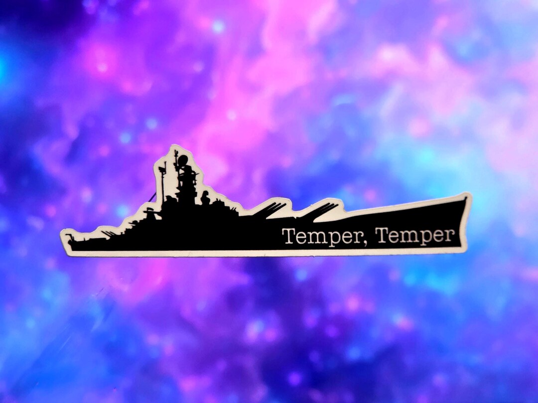 Temper Temper - Waterproof Vinyl Decal for Laptop, Water Bottle, Travel ...