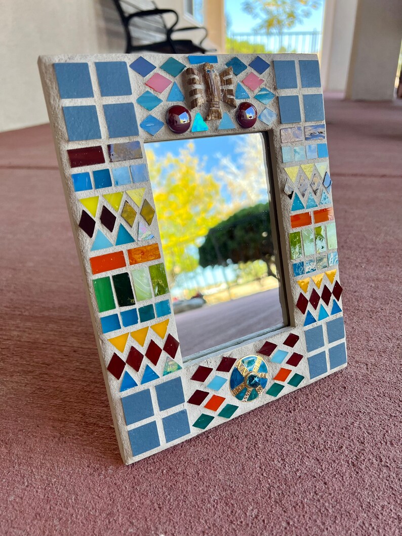 Unique Mirror, Wedding Gift for Couple, Multi Colored Southwestern ...