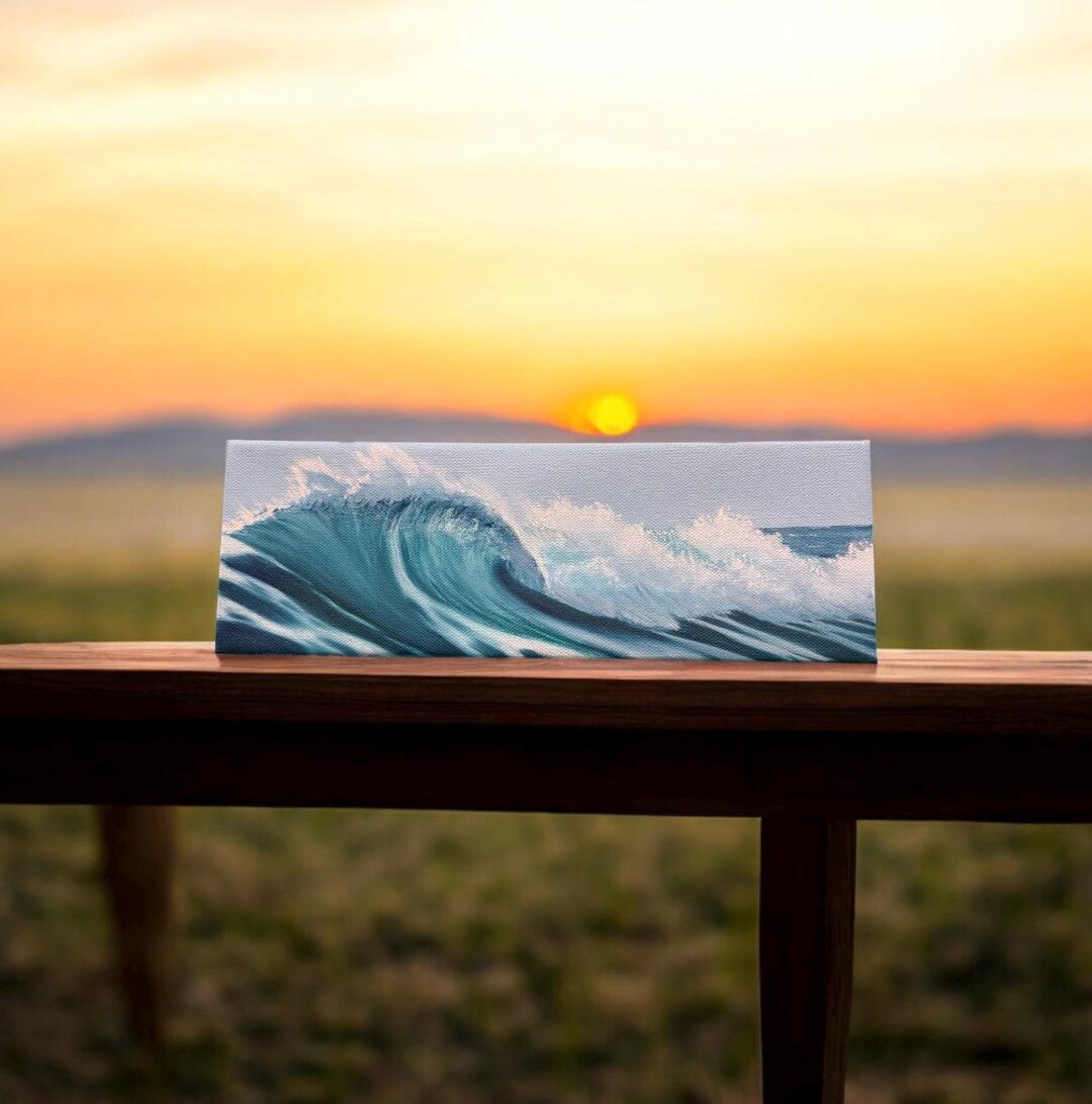 Original Oil Painting, Barrels, 4x12 Deep Gallery Canvas, Abstract ...