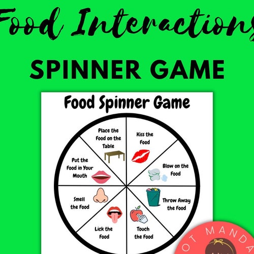 Food Interactions Spinner Game for Feeding Therapy Food - Etsy