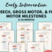 Toddler Speech Language Gross Fine Motor Developmental Milestones 12-36 ...