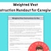 Weighted Vest Instructions for Use for Parents and Caregivers | School ...