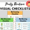 Kids Daily Routines Visual Schedule Checklist Occupational Therapy ADL ...