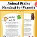 Animal Walks Handout for Parents | Sensory Processing and Gross Motor ...