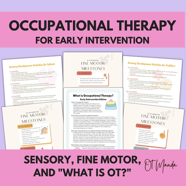 What is Occupational Therapy Handout - Etsy
